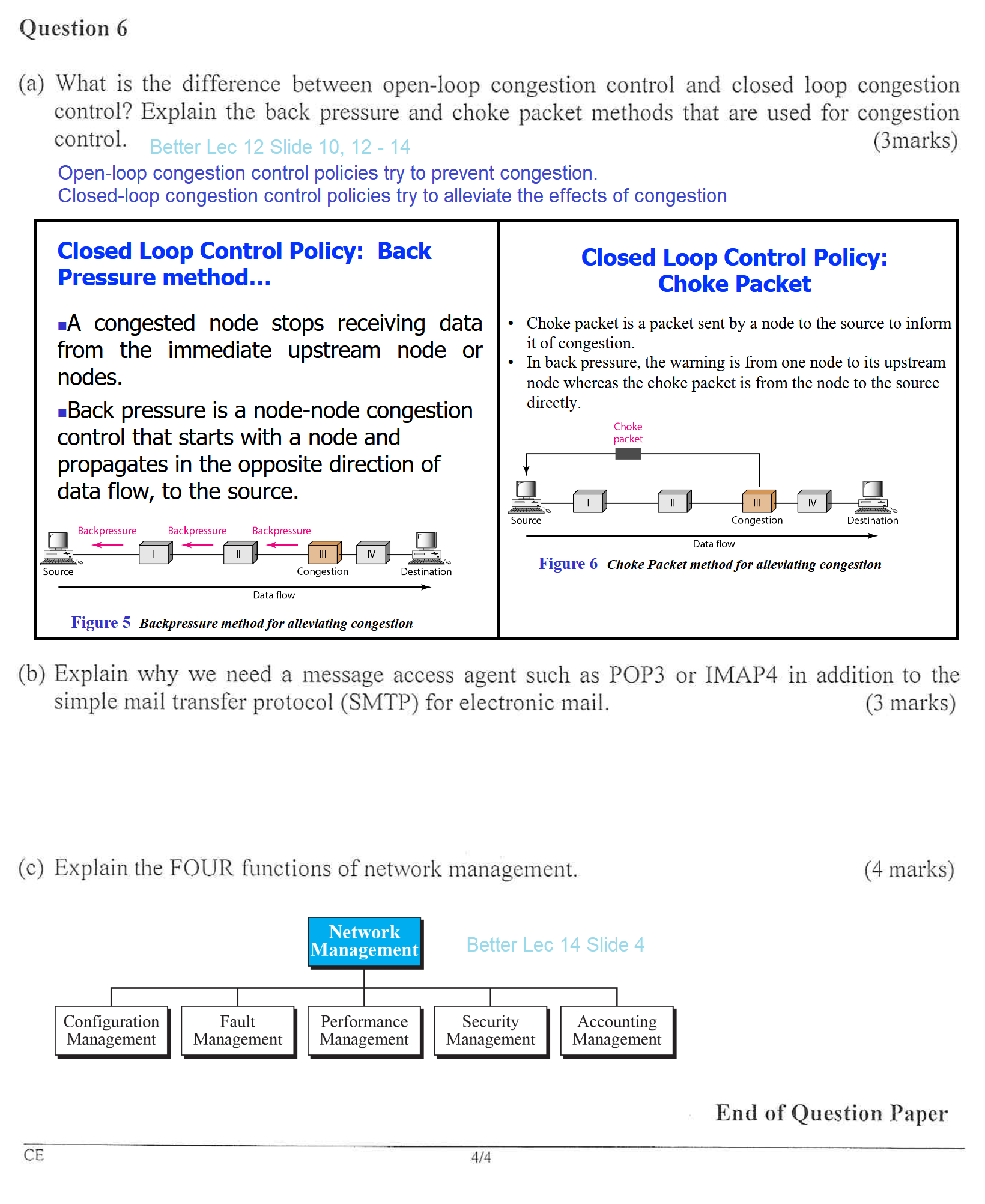 Exam questions - TSN 2201
